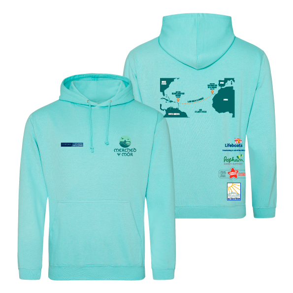 Merched y Môr - Unisex Hoodies. St Brides Bay Print and Embroidery